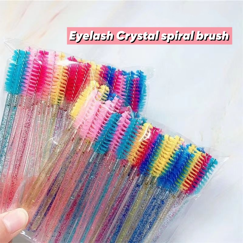 Eyelash Crystal spiral brush, disposable eyelash comb, small fine head ...