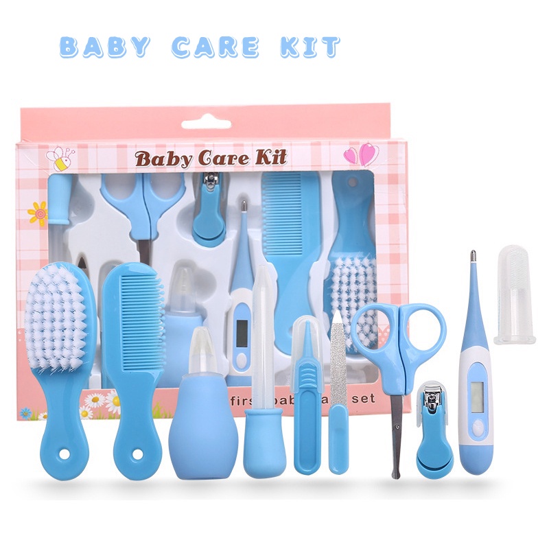 Newborn Care Kit - 10-Piece Baby Health Essentials with Nail Clippers ...