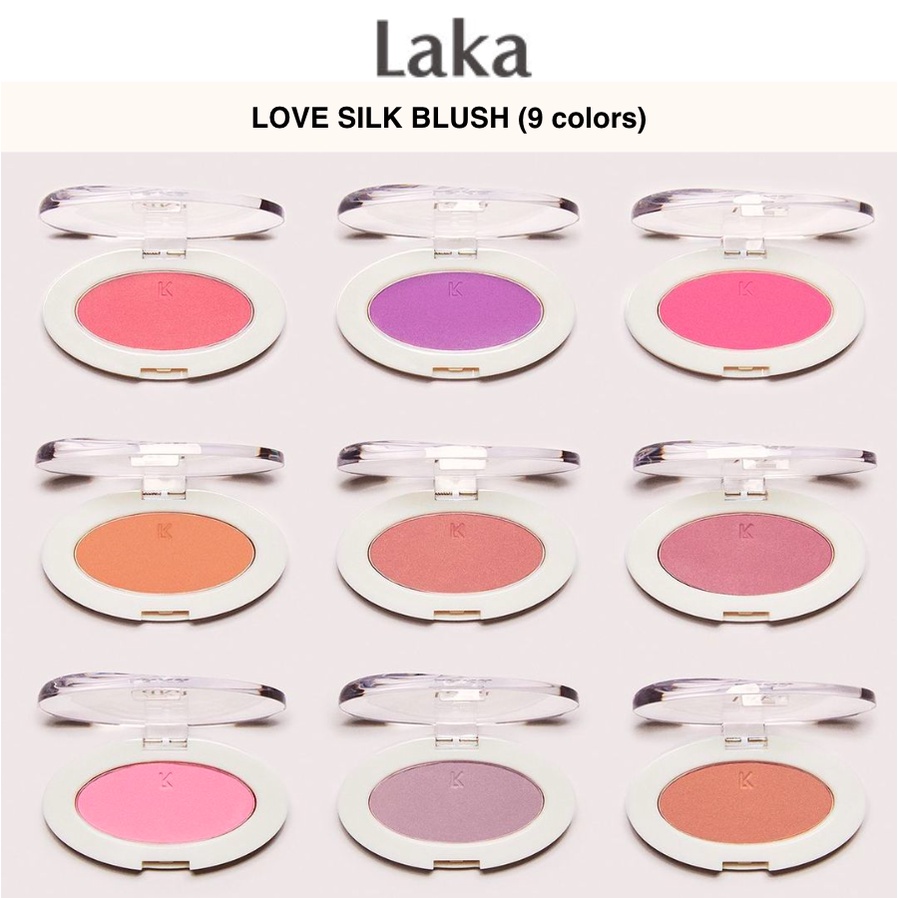 [LAKA] Love Silk Blush (9 colors) | Shopee Singapore
