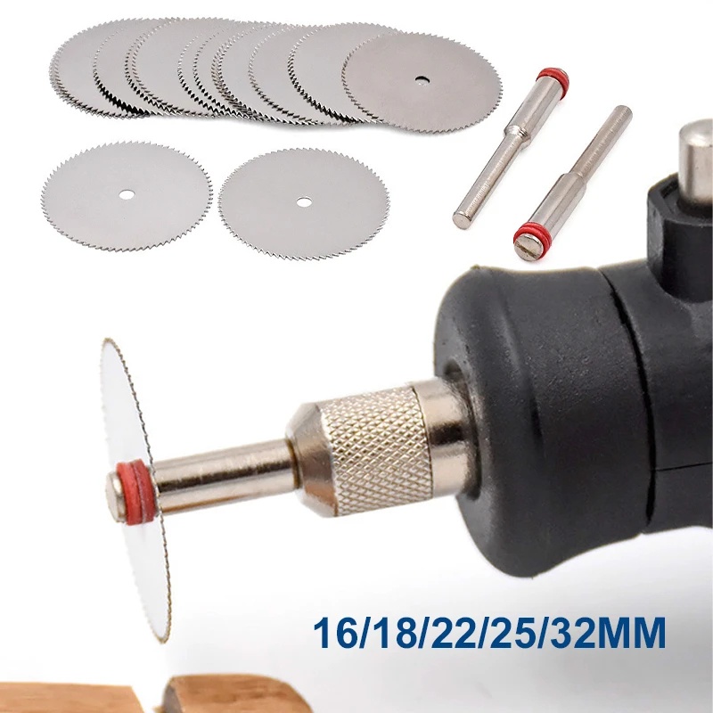 12pcs Mini Circular Saw Blade Kit Stainless Steel Grinding Cutting Disc ...