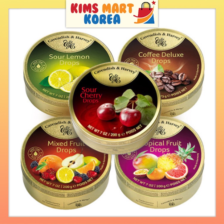 Cavendish & Harvey Fruit Candy, Mint Korean Selection Mixed Fruit, Sour ...