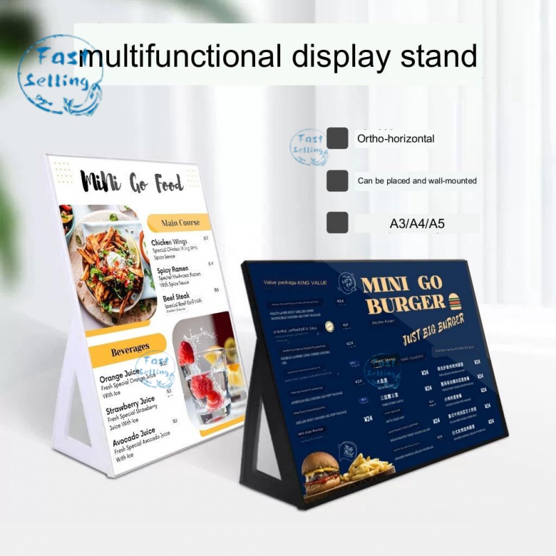 Multifunctional Display Stand Table Card Menu Standing Straight ...
