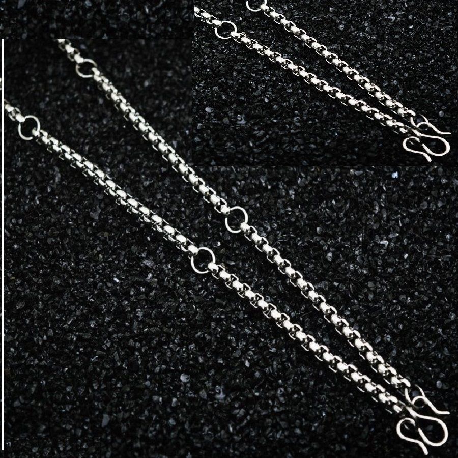 Titanium steel chain without pendant necklace Thailand five men and ...