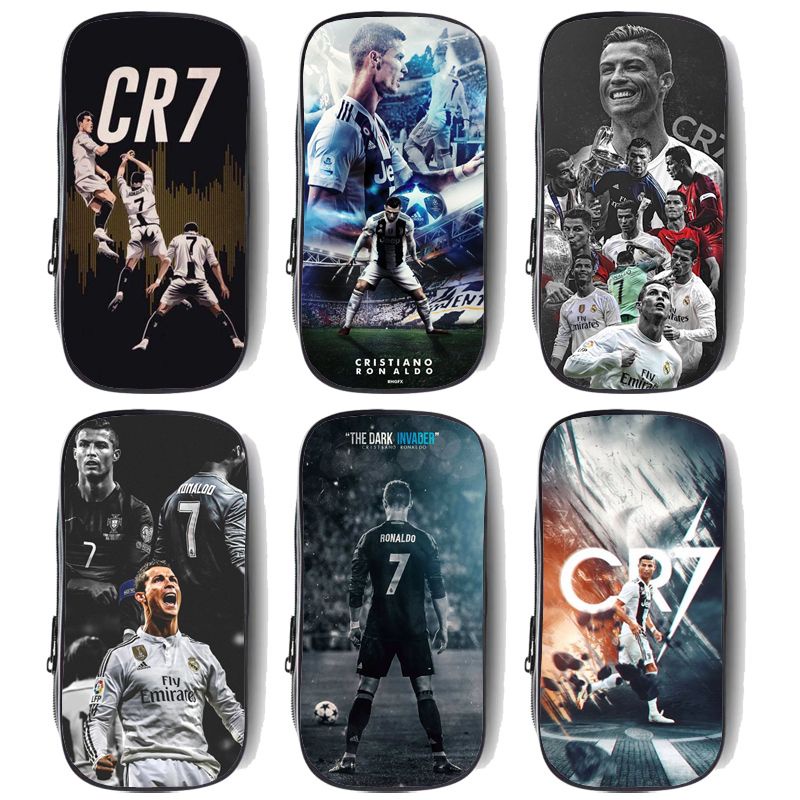 Soccer star ronaldo cristiano ronaldo pen canvas zipper bag pupils ...