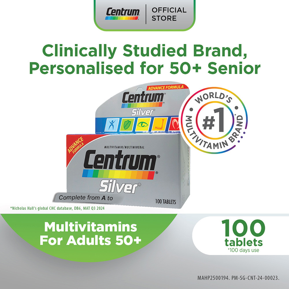 CENTRUM Silver Multivitamin Supplement For Seniors 50+, Energy ...