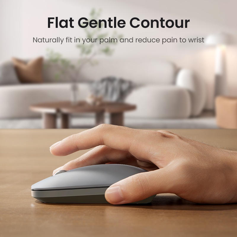 UGREEN Mouse Wireless Bluetooth 2.4G and 5G Dual Model Silent Mice 4000 ...