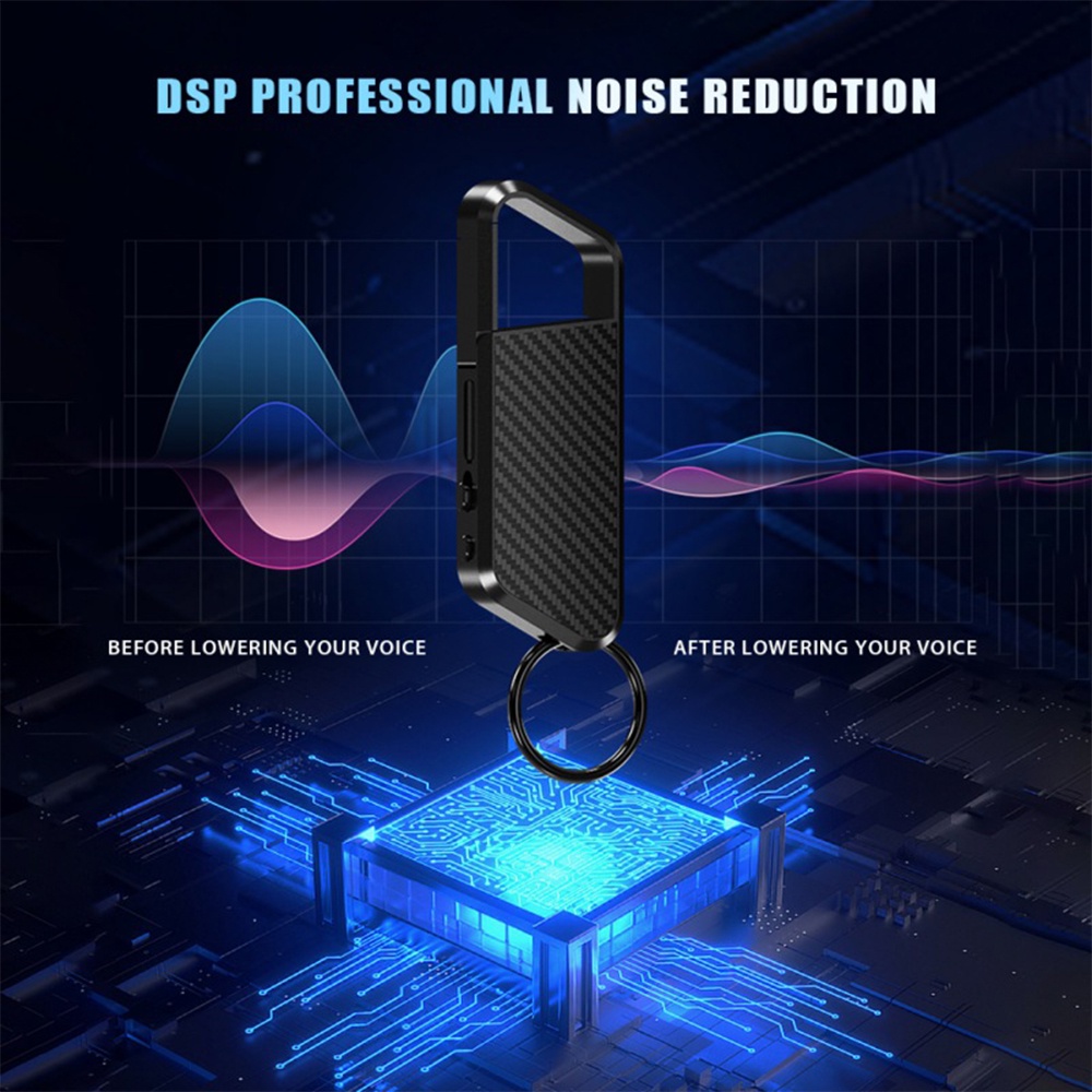 Digital Voice Recorder Dictaphone Noise Reduction Smart Audio Recorder ...