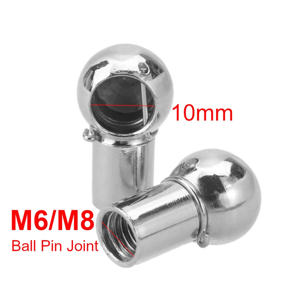 2Pcs Universal M6 M8 Gas Strut Rod End Fitting Ball Pin Connector Joint ...