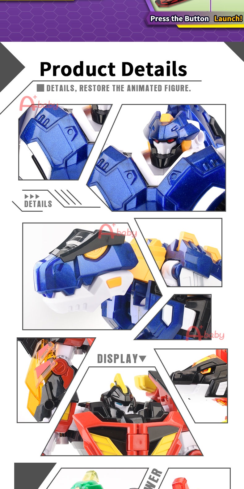 [A+baby] Mini Force Super Dino Power Original Toys Robot For Kids ...