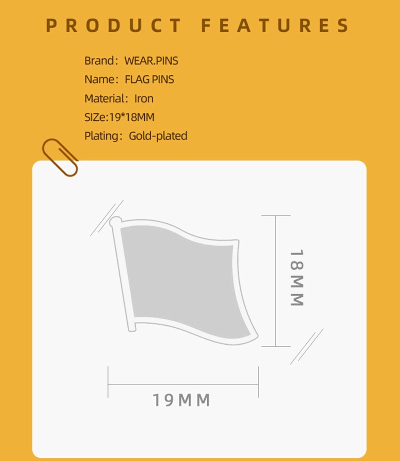 Asean Flag Pin Singapore/Malaysia/Thailand/Philippines/Vietnam Badge ...