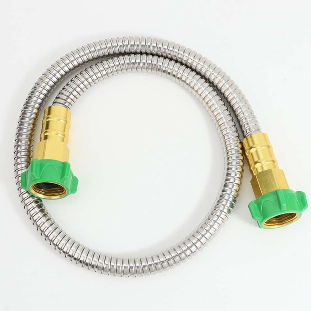【ANGY】Garden Hose Female to Female Connector Stainless Steel Leader ...