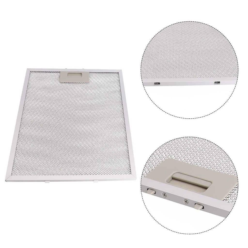 ⭐FEELING⭐ Silver Cooker Hood Filters Metal Mesh Extractor Vent Filter ...