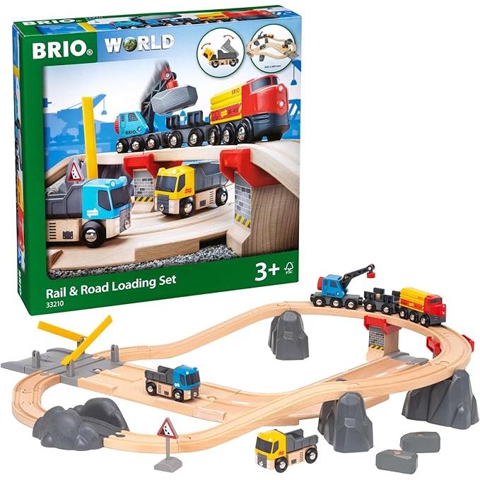BRIO World Rail & Road Loading Set - 32-Piece | Shopee Singapore