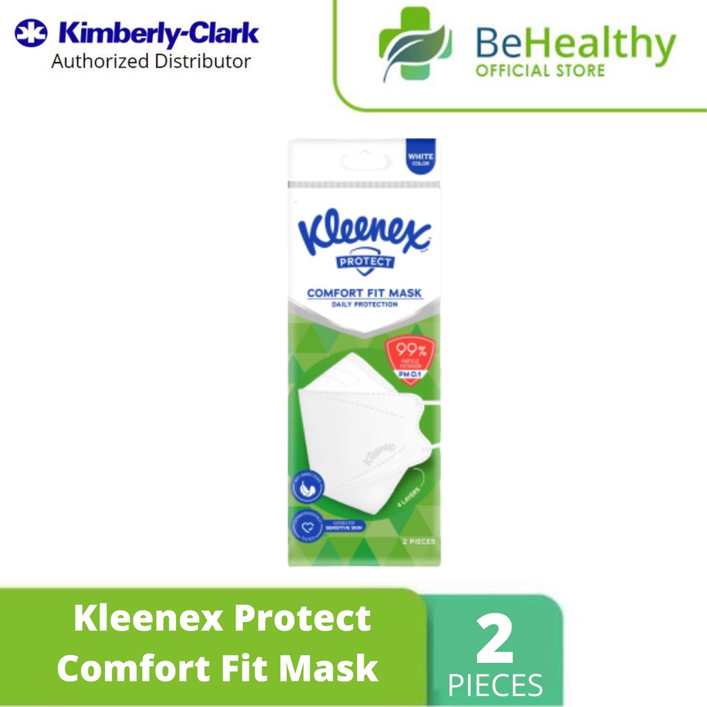 Kleenex Protect Comfort Fit Mask x 1 Pack (2 masks) | Shopee Singapore