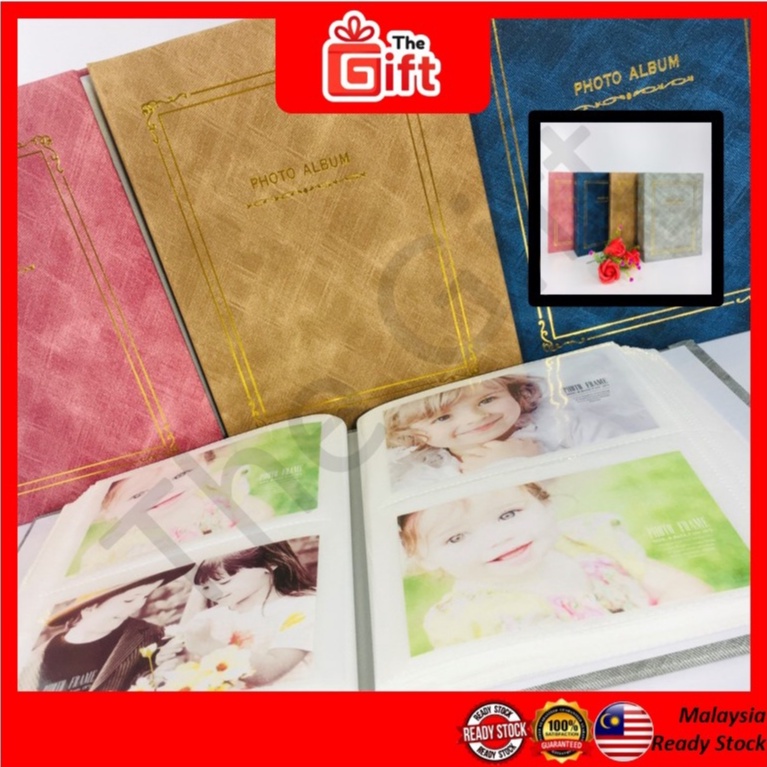 The Photo Album Super 200pcs 4R Gambar Album Duit Penghantaran Buku Mas ...
