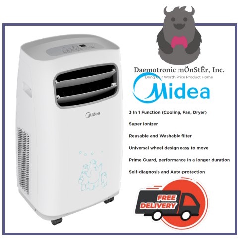 Midea 12K Portable AirCon MPPFB-12CRN1 FREE Installation on Sliding ...