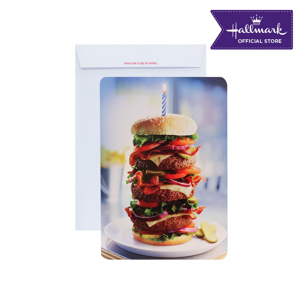 Hallmark Extra Large Birthday Greeting Card (Burger Cake) | Shopee ...