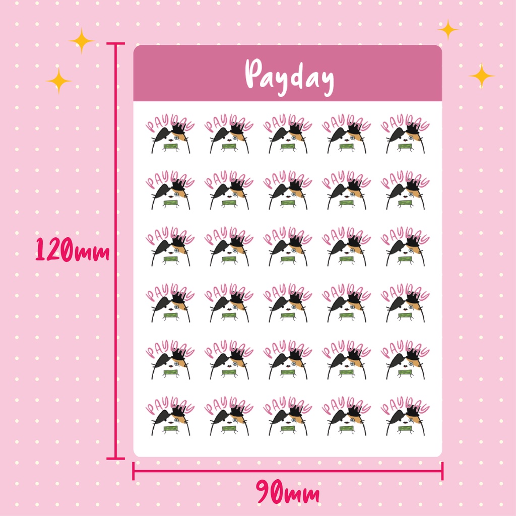 Payday Planner Sticker | Icon sticker for planner | Shopee Singapore