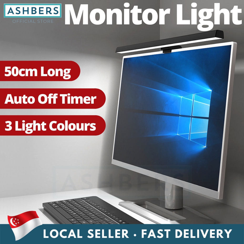 Monitor Light, 50cm Adjustable LED Computer Screen Bar with Timer ...