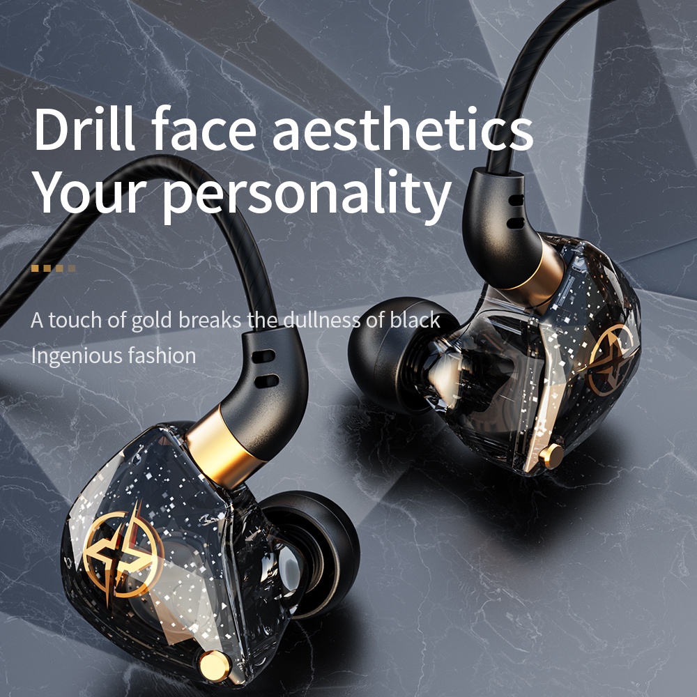 SPRISE New X6 Deep Bass Dynamic In-Ear Earphones With Mic Stereo Wired ...