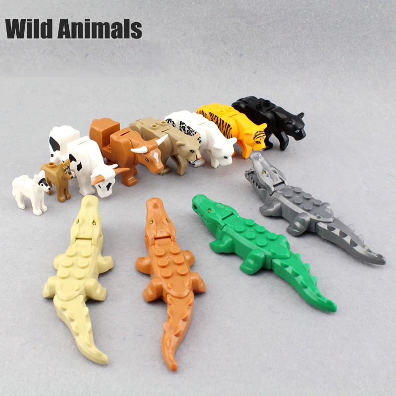 Animals DIY Inserting and Assembling Compatible Creative MOC Building ...