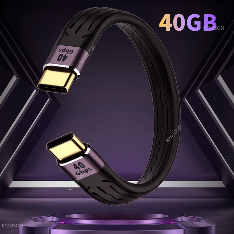 Type C to C 40Gbps Fast USB C for Laptop Quick Charge Data Cable with ...