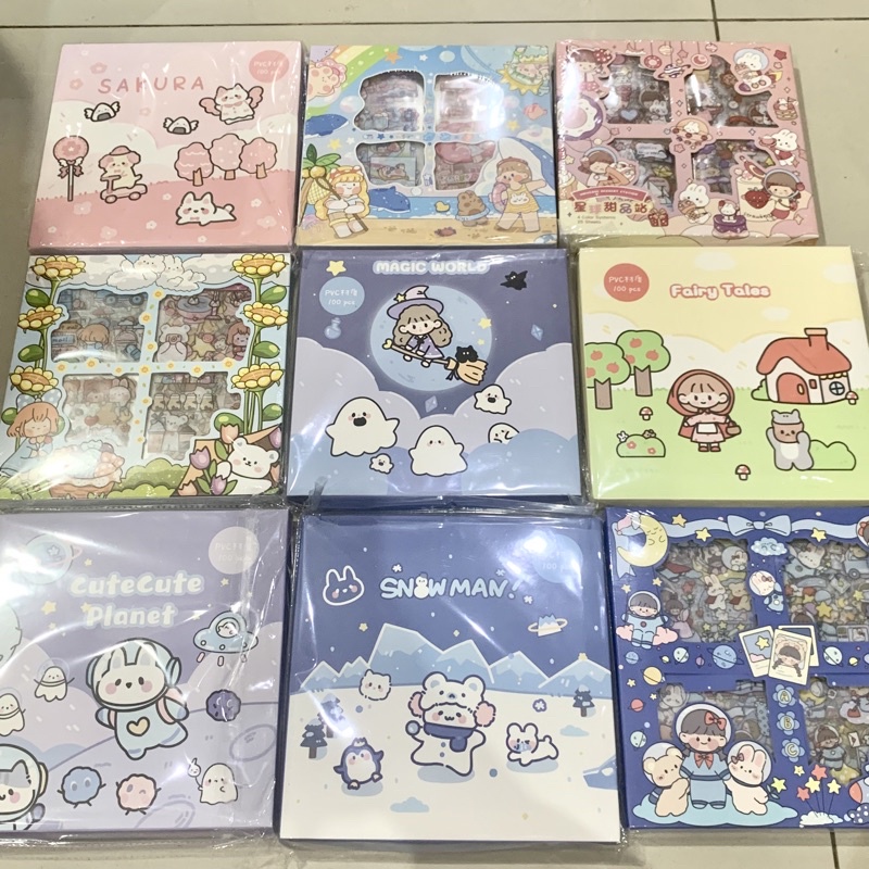 (1 Sheet/ SHEET) CUTE AESTHETIC KAWAII STICKER CUTE TUMBLR Animal Funny ...