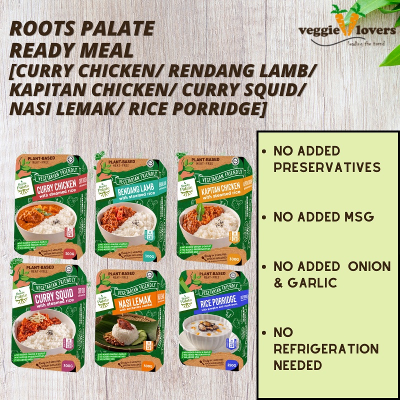 Roots Palate Plant Based Vegetarian Instant Rice Instant Halal Food ...