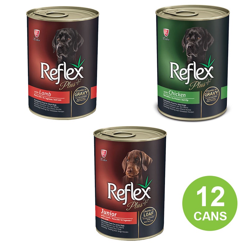 [BUNDLE OF 12] REFLEX PLUS CANNED WET DOG FOOD | Shopee Singapore