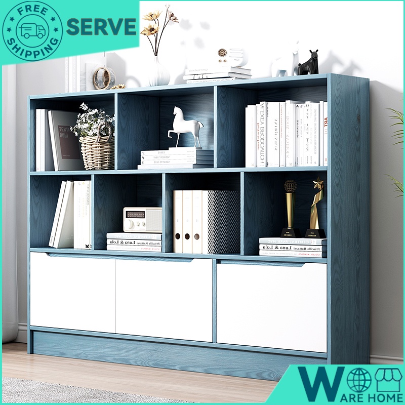 Storage Rack Floor Bookshelf Simple Living Room Shelving Bookcase Small ...