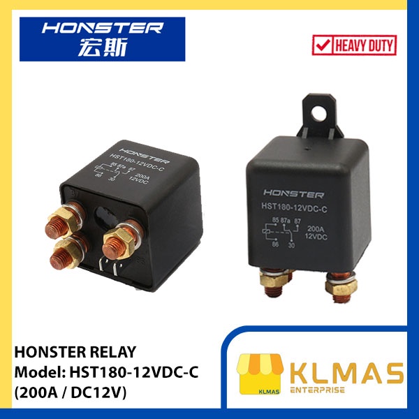 12V 200A Relay Heavy Duty Split Charge Car Van Boat 80 Amp 5 Pin SPST ...