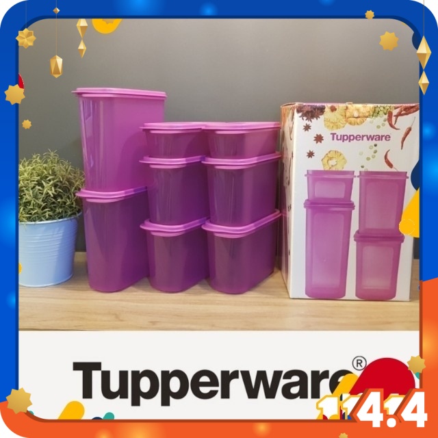 TUPPERWARE | Smart Saver Oval Set (Purple) | Shopee Singapore