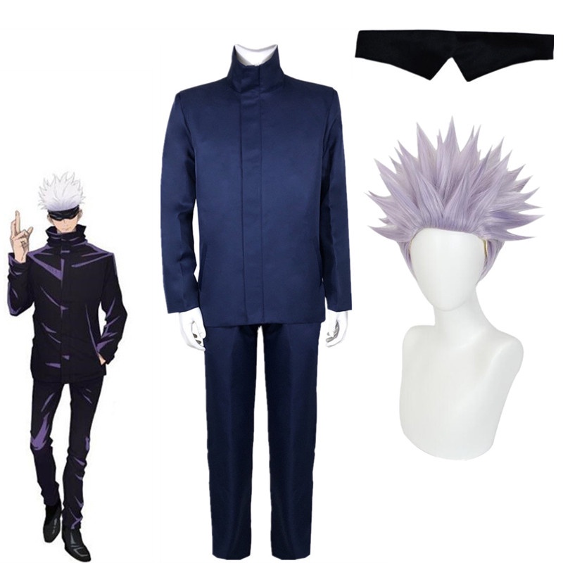 Jujutsu Kaisen Anime Gojo Satoru Cosplay Costumes Top Pants Halloween ...