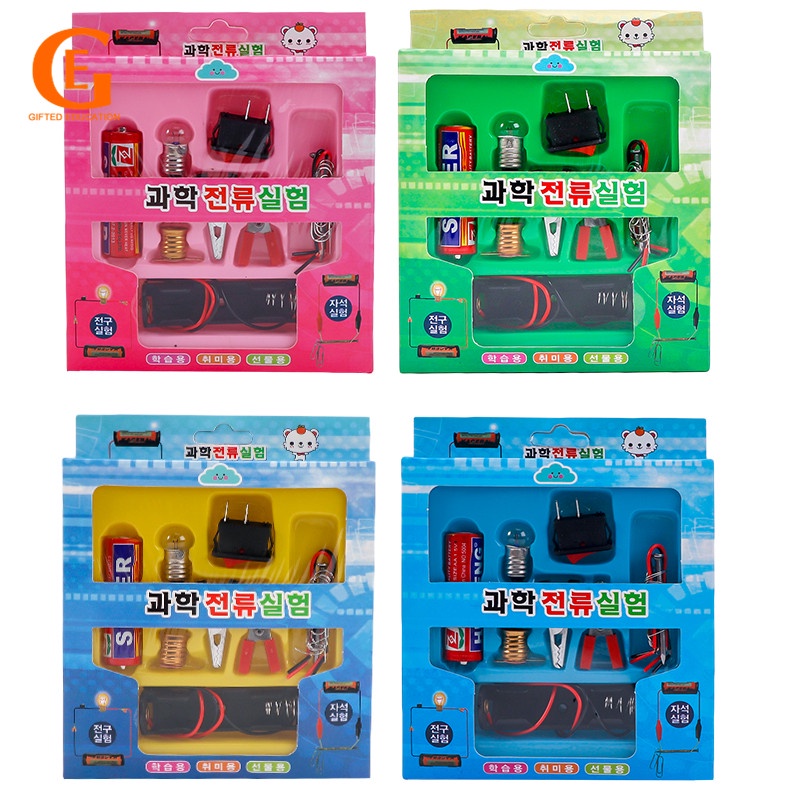 GIFTED EDUCATION Light Bulb Electric Circuit Physics Science Experiment ...