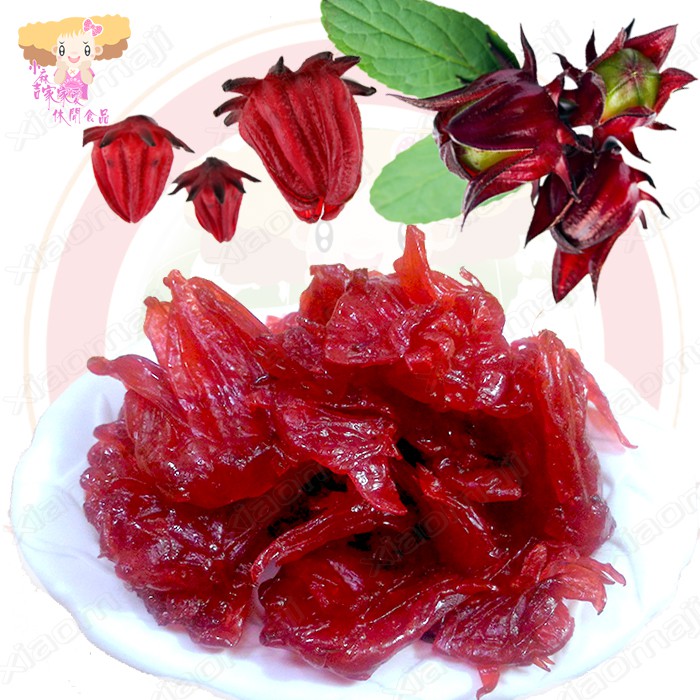 Dried Rose Roselle/Sugar Roselle 200g/Pack Sweet Sour Delicious Candied ...