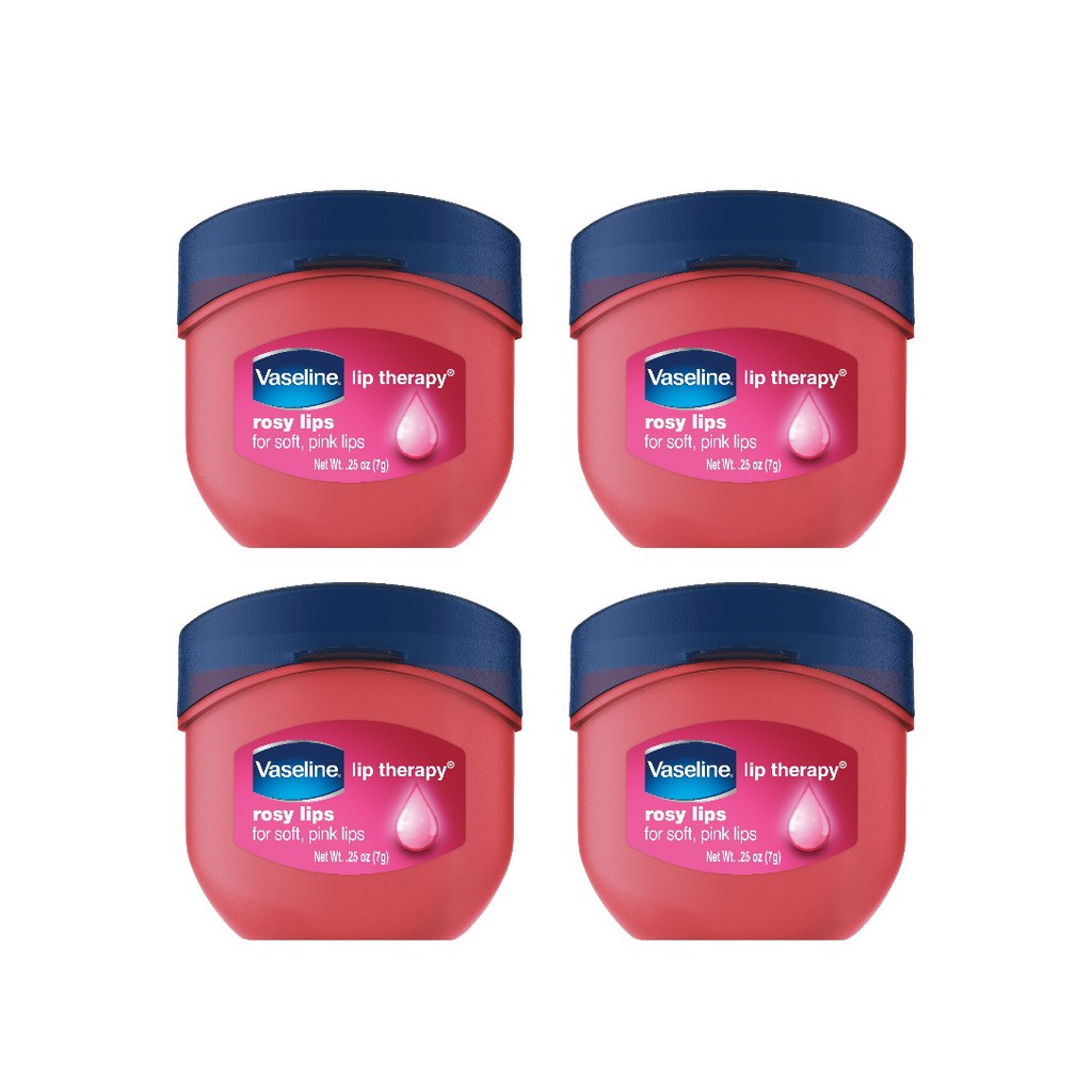 (BUNDLE OF 4) VASELINE LIP THERAPY TUB ROSY LIPS 7G - BEAUTY LANGUAGE ...