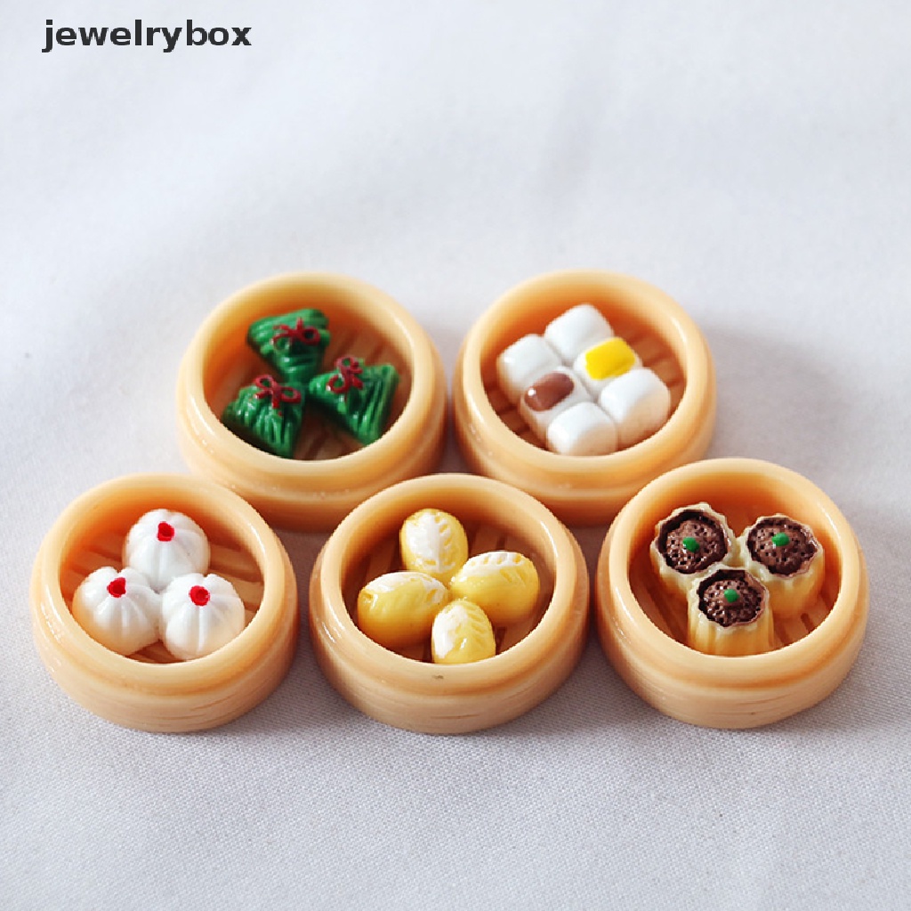 [Box] 5pcs 1:12 Scale Miniature Dollhouse Chinese Dim Sum Food for ...