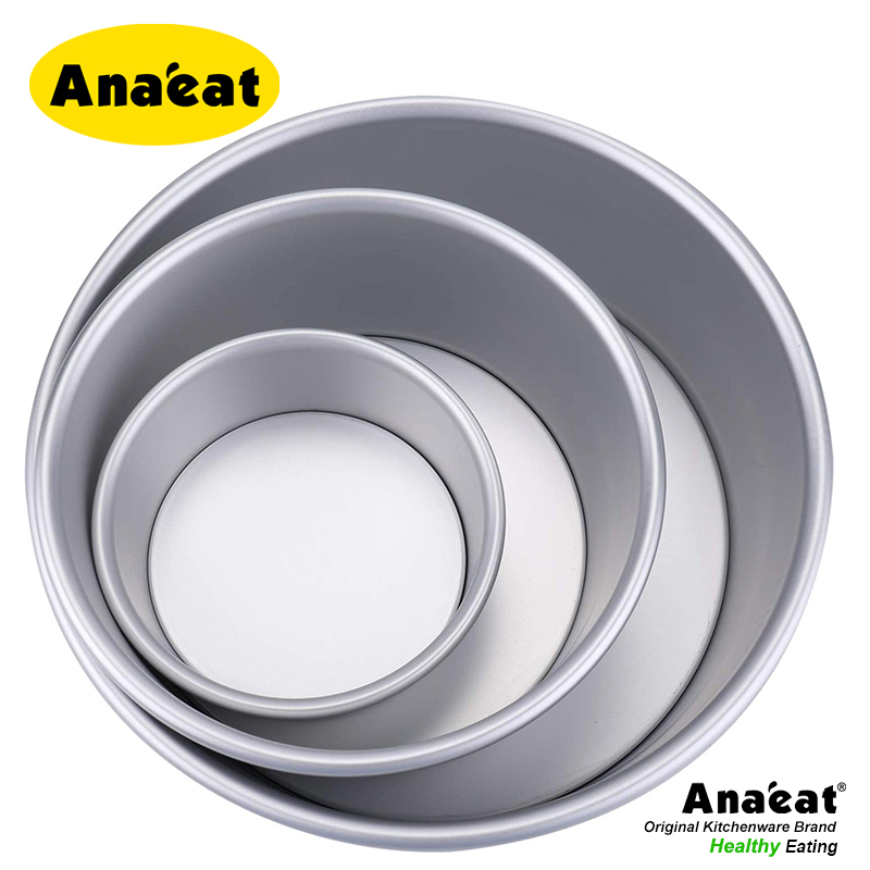 ANAEAT Aluminum Alloy Die Round 2/4/5/6/7/8/9/10/11 Inch Cake Mold Cake ...