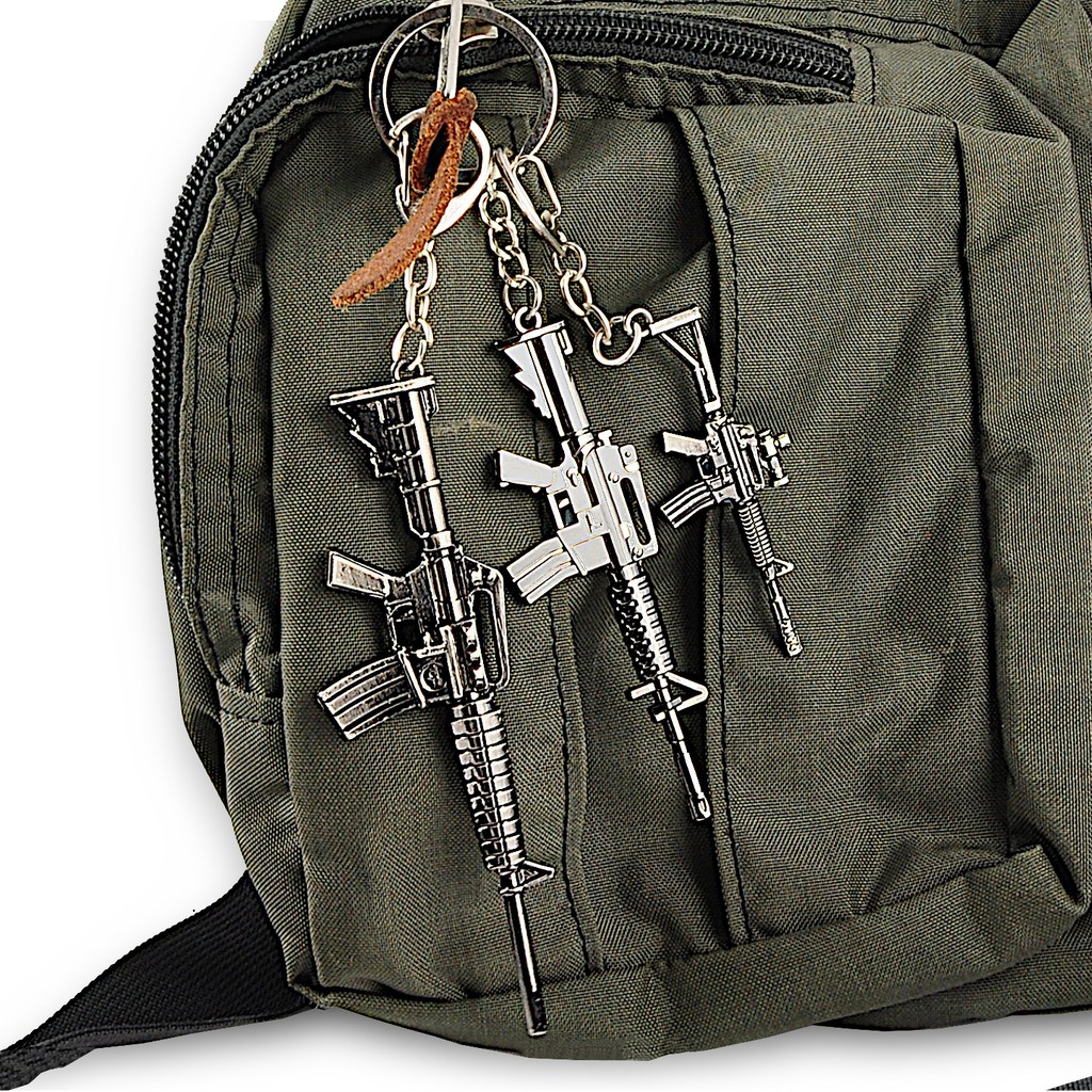 Singapore Army SAF M-16 / M16 Metal Gun Rifle Keychain - Military Gift ...