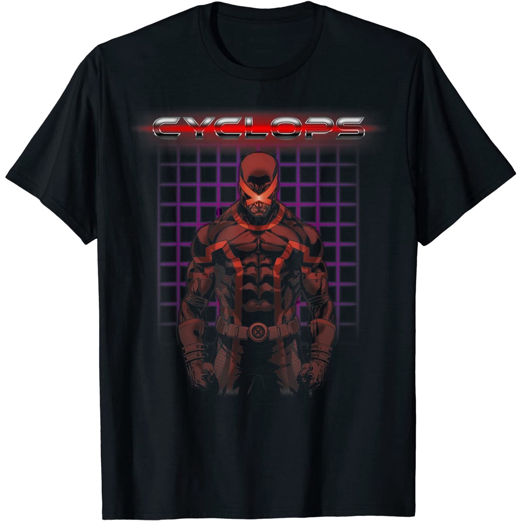 Marvel X-Men Cyclops Retro 80's Gridlock Graphic T-Shirt | Shopee Singapore
