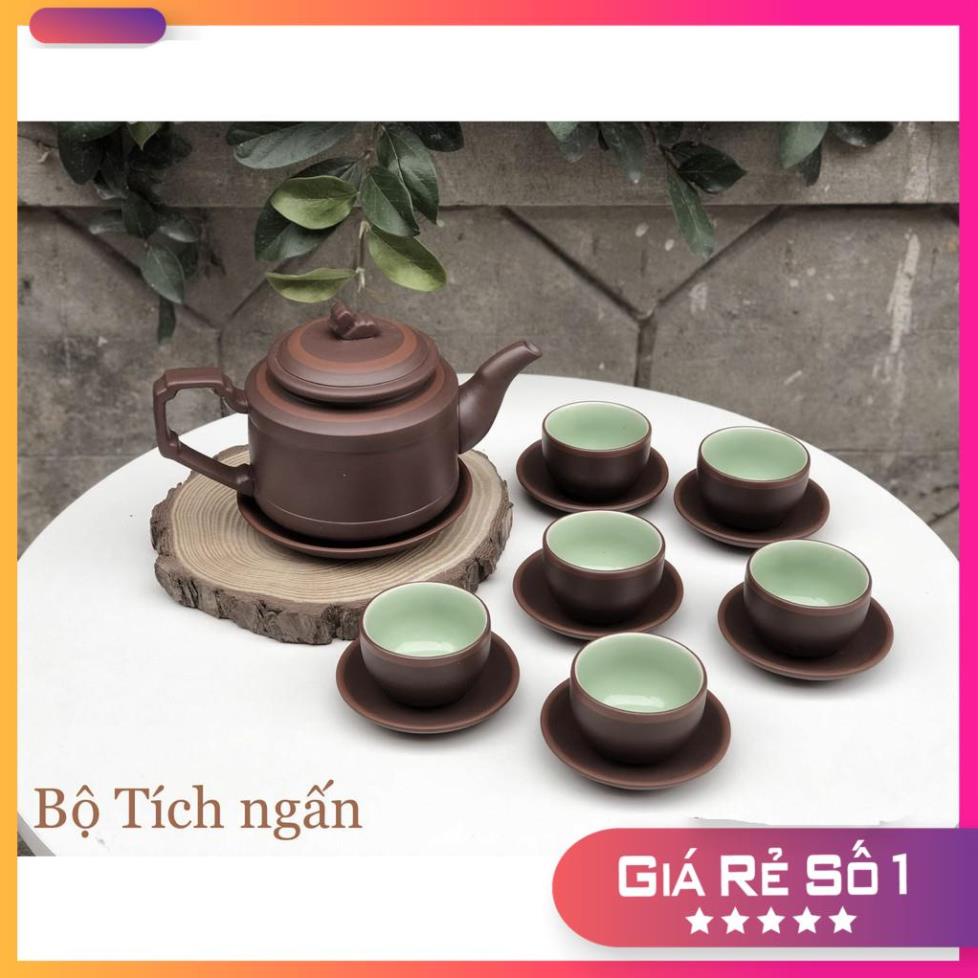 SA [Delicious Tea] Purple tea set, Bat Trang ceramic tea set, Tich Giac ...