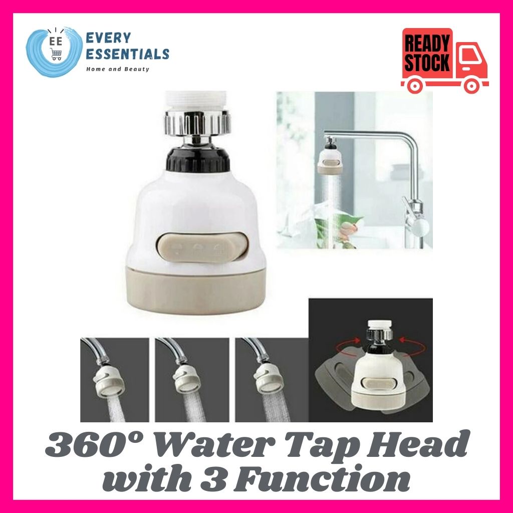 360° Water Tap Head with 3 modes or 3 functions/ Rotating tap head ...