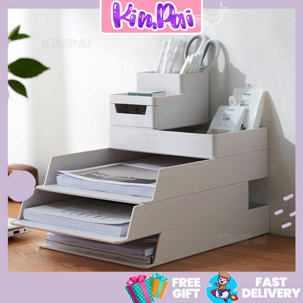 AP Storage Box / Paper File Rack / Desktop Organizer / Stationary Box ...