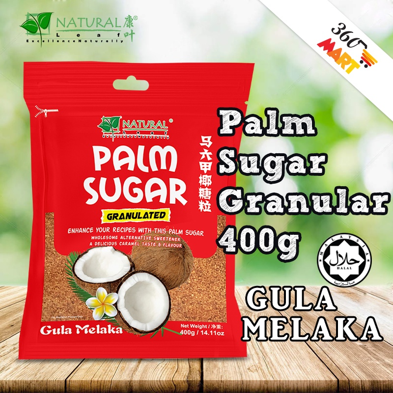 Natural Leaf Palm Sugar Granulated / Coconut Palm Sugar Powder / Gula ...