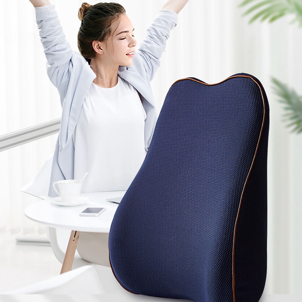 Memory Foam Lumbar Support Back Cushion Back Pain Relief Lumbar Support ...
