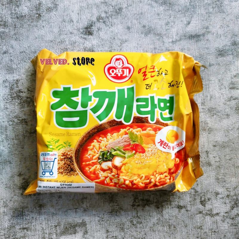 Ottogi Sesame Ramen With Egg / Korean Ramyeon Instant Noodles | Ottogi ...