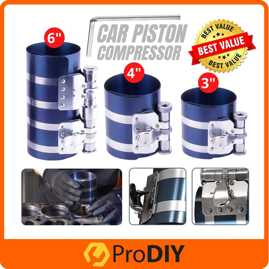 3” 4” 6” Universal Car Auto Engine Piston Ring Compressor Tool ...