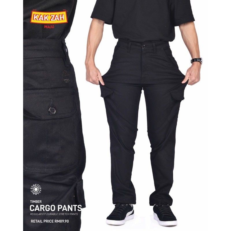 Men's Kargo dks 6 Poket Seluar Slack Pant Kain Tebal Cargo Pant Multi ...