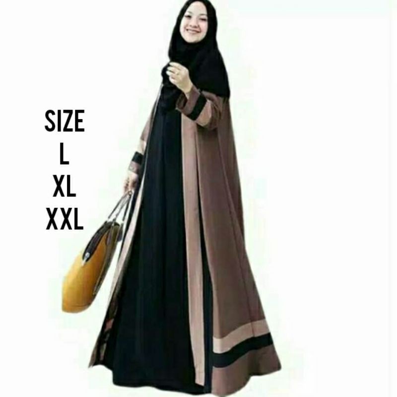 HITAM New Abaya Gamis Maxi Dress Saudi Arabia Embroidery Zephy Turkey ...