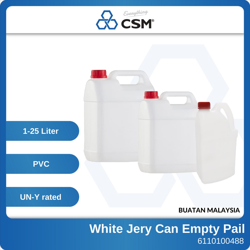 CSM Water Container Tong Air Jerry Can HDPE PVC Drum 1 3 5 10 20 25 Litre L | Shopee Singapore